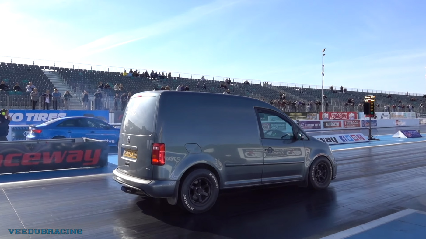 AWD Volkswagen Caddy with a 1210 hp Turbo Inline-Five - engineswapdepot.com