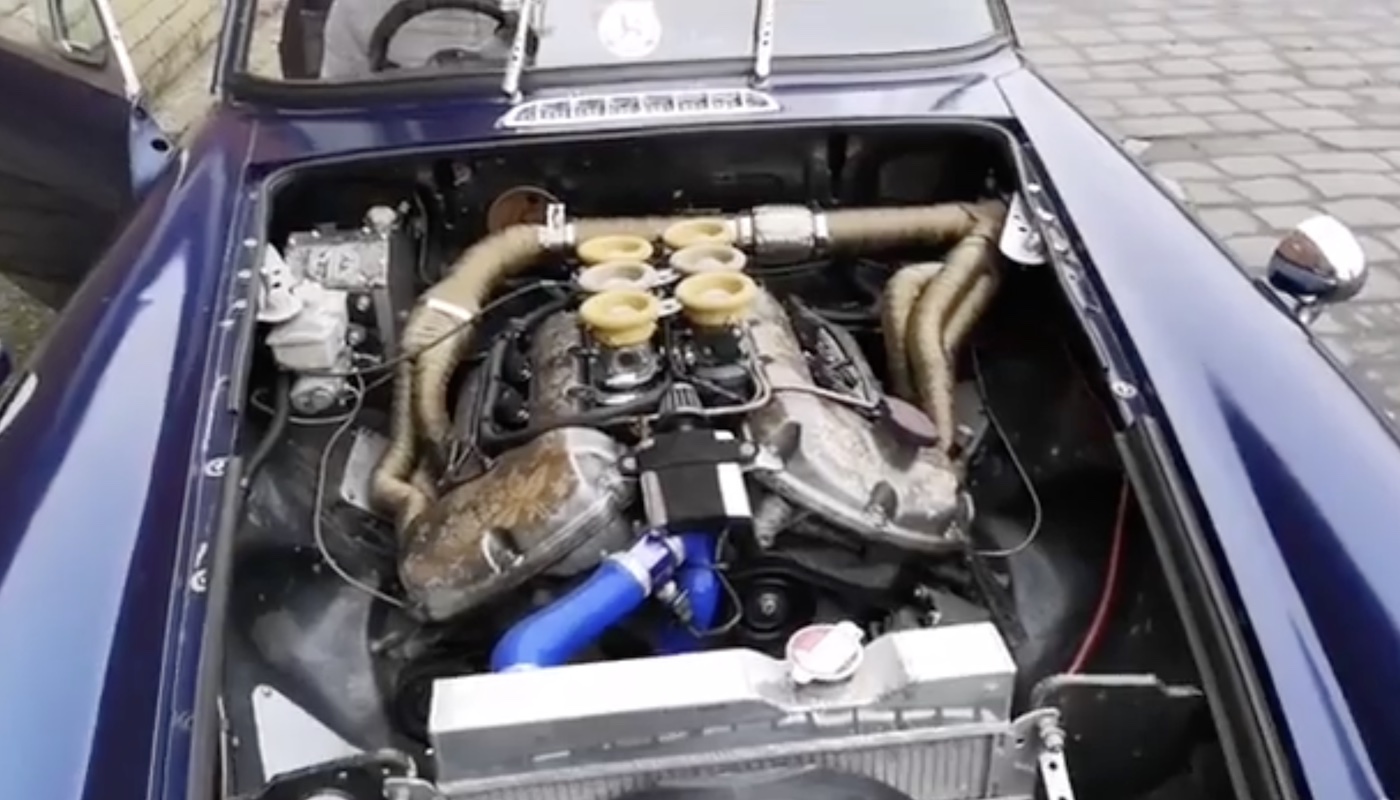 MGB GT with a Jaguar 3.0 L V6 - engineswapdepot.com