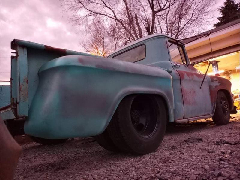 Custom 1955 GMC Truck on 2011 Chevy Dually Chassis with a Duramax V8 ...